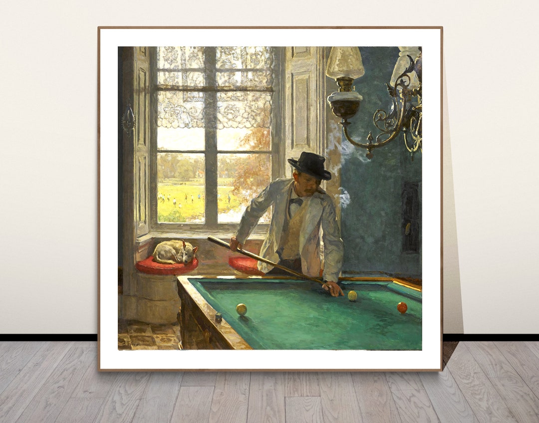 Henriette Ronner Knip: the Billiards Player Fine Art Print - Etsy