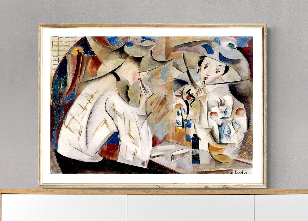 Woman at the Mirror by Alice Bailly Fine Art Print - Poster Paper or ...