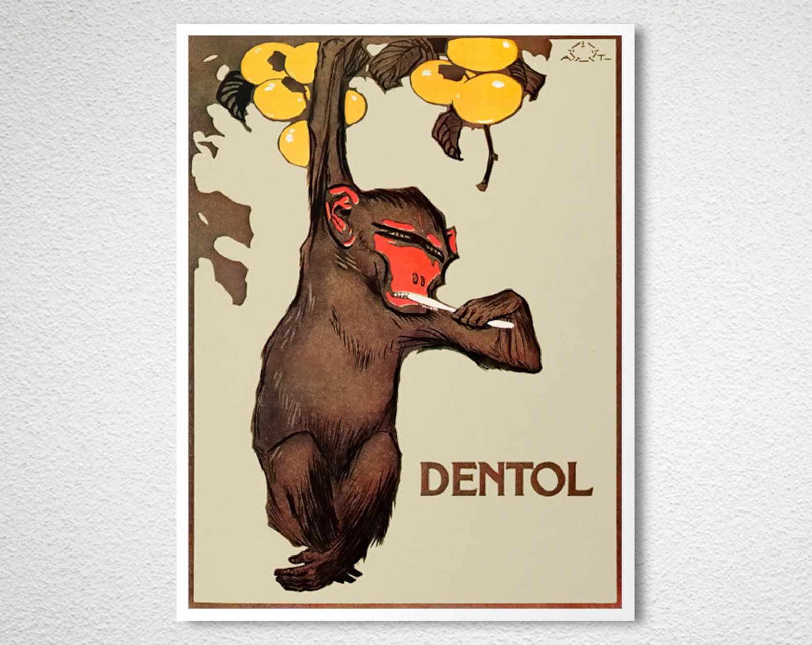 Dentol, Vintage Poster, Retro Wall Art, Entertainment Print ...