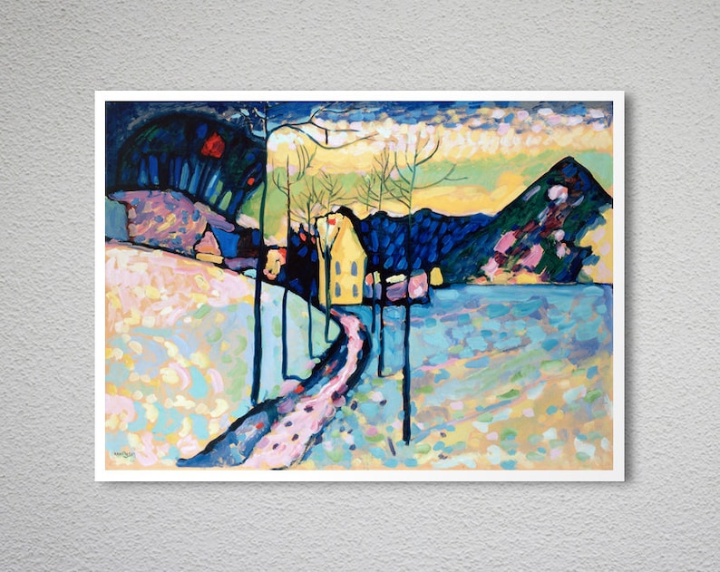 Winter Landscape by Wassily Kandinsky Fine Art Print Poster | Etsy