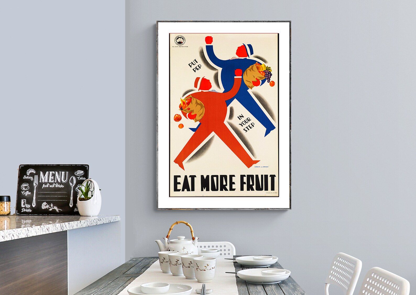 Eat More Fruit Vintage Food&drink Poster Poster Paper or - Etsy
