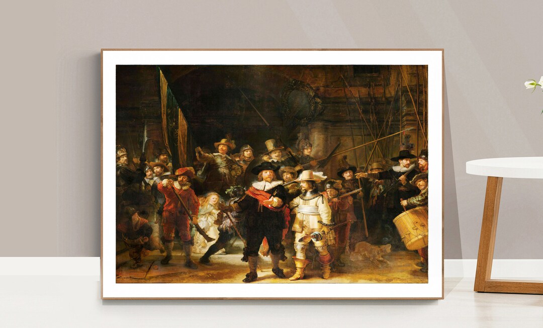 Rembrandt's the Night Watch Fine Art Print - Poster or Canvas - Etsy