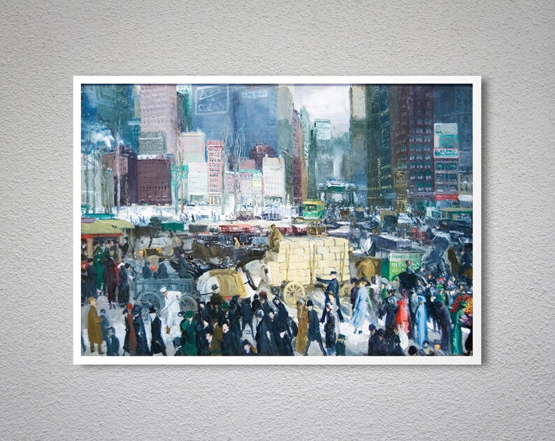 New York by George Wesley Bellows Fine Art Print Poster - Etsy