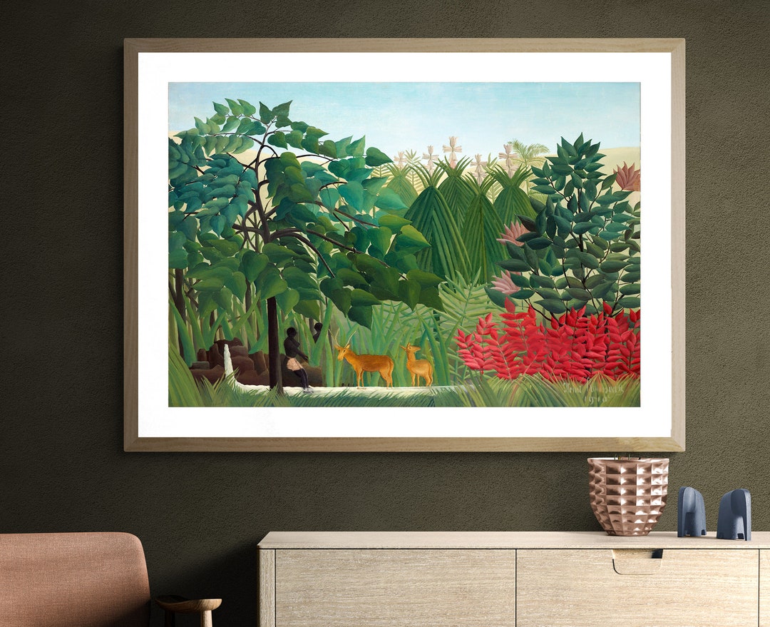 The Waterfall by Henri Rousseau Fine Art Print Landscape - Etsy