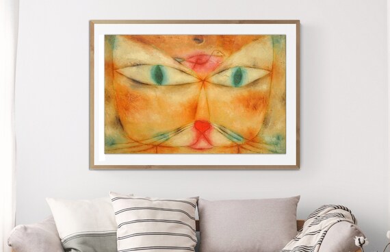 Cat and Bird by Paul Klee Fine Art Print Expressionist Wall | Etsy