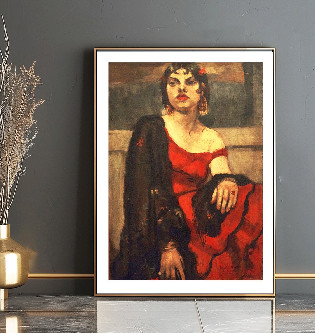 Amrita Sher-gil 'spanish Girl' Fine Art Print: Figurative Poster - Etsy