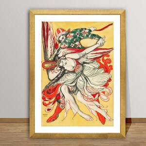 Firebird by Leon Bakst Fine Art Print, Costume Design, Colorful Wall ...