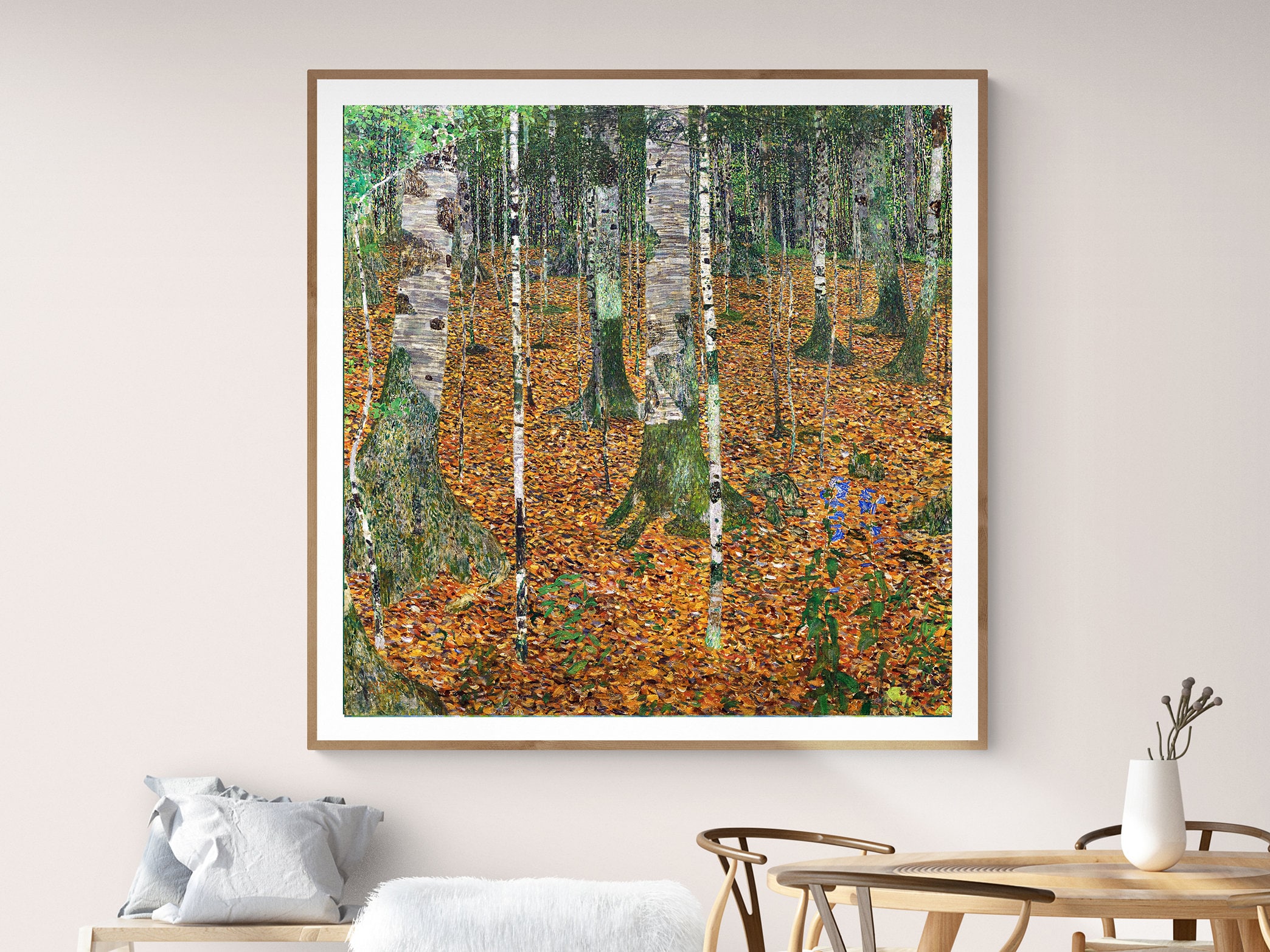 Birch Forest Birkenwald by Gustav Klimt Fine Art Poster | Etsy