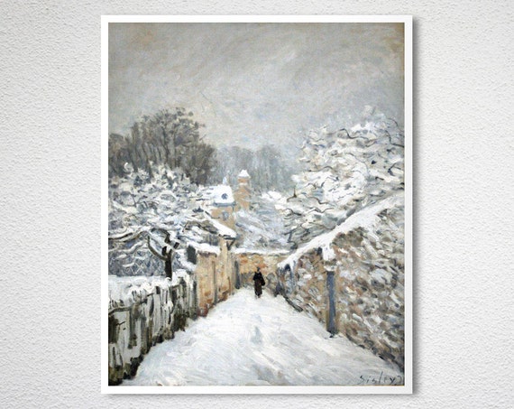 Sisley Paintings Winter