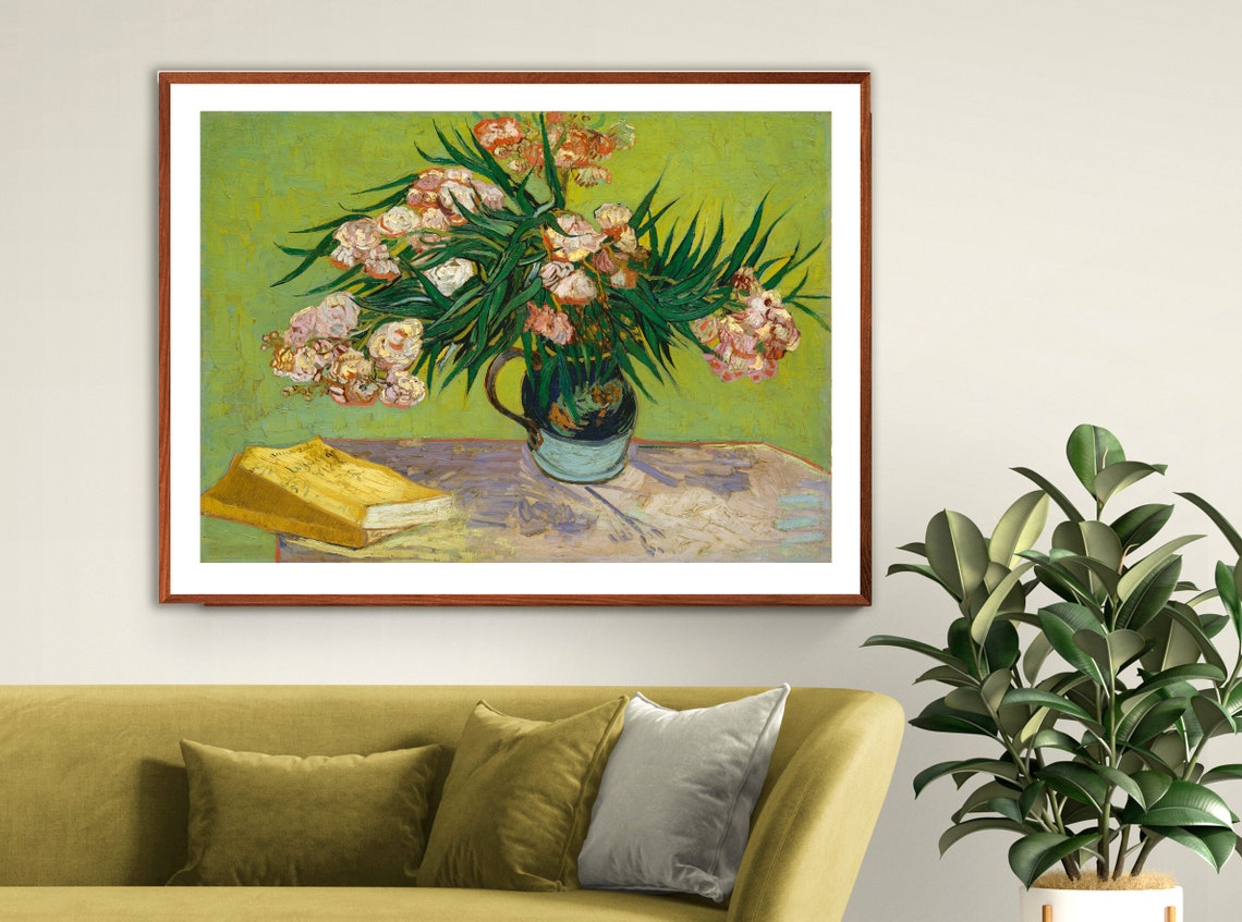 Oleanders by Vincent Van Gogh Fine Art Print Poster Paper or - Etsy