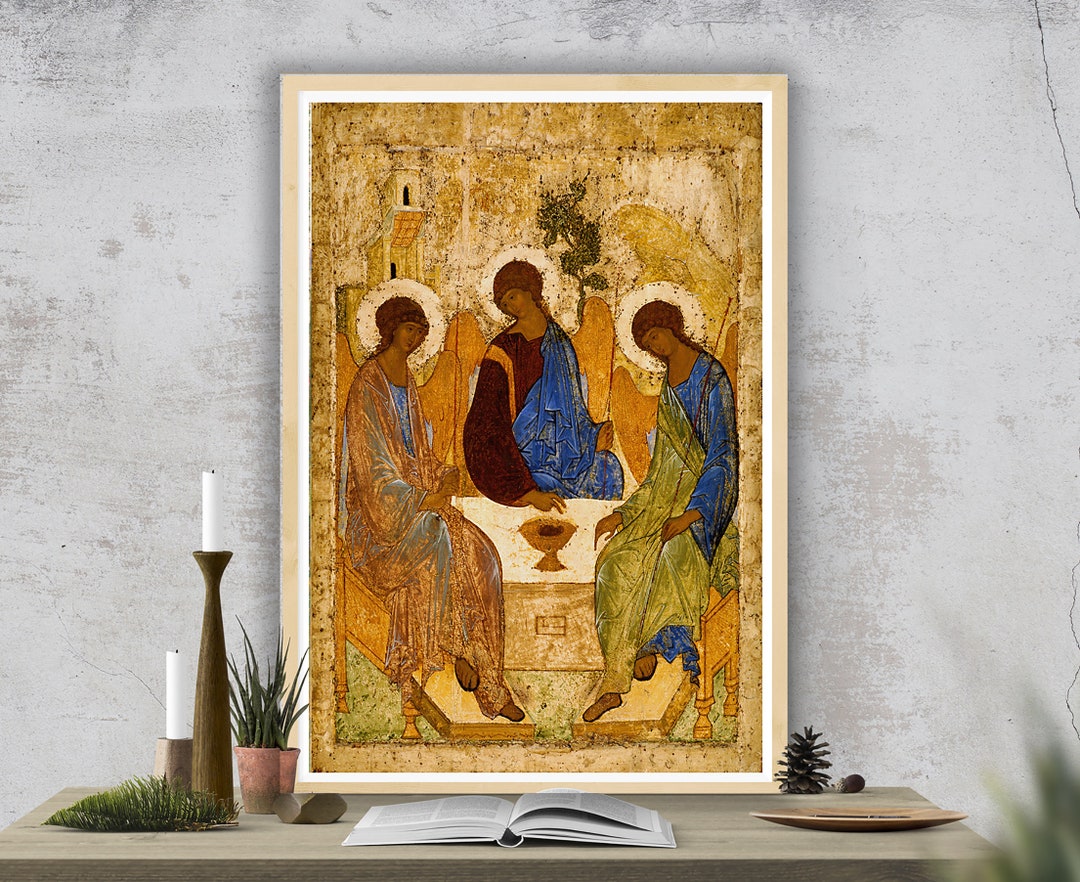 The Holy Trinity by Andrei Rublev Fine Art Print Religion Art, Icon of ...