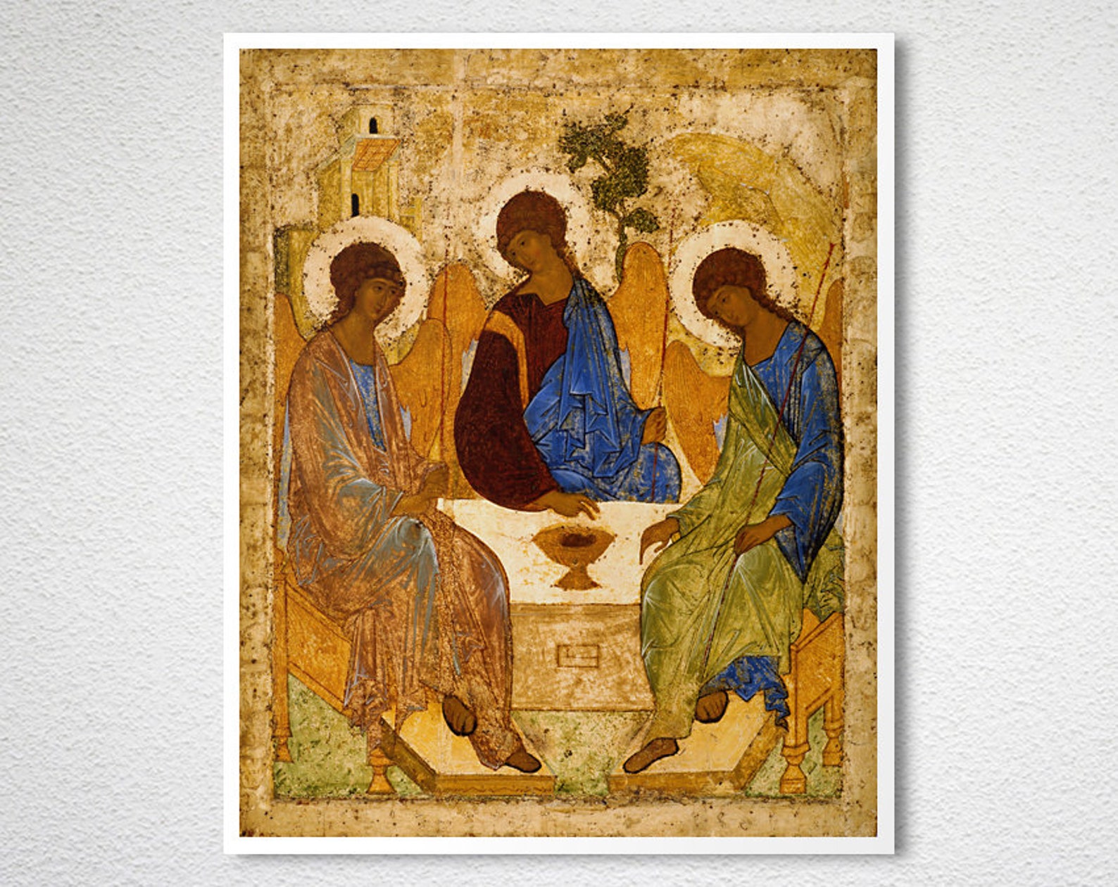The Holy Trinity by Andrei Rublev Fine Art Print Religion Art, Icon of ...