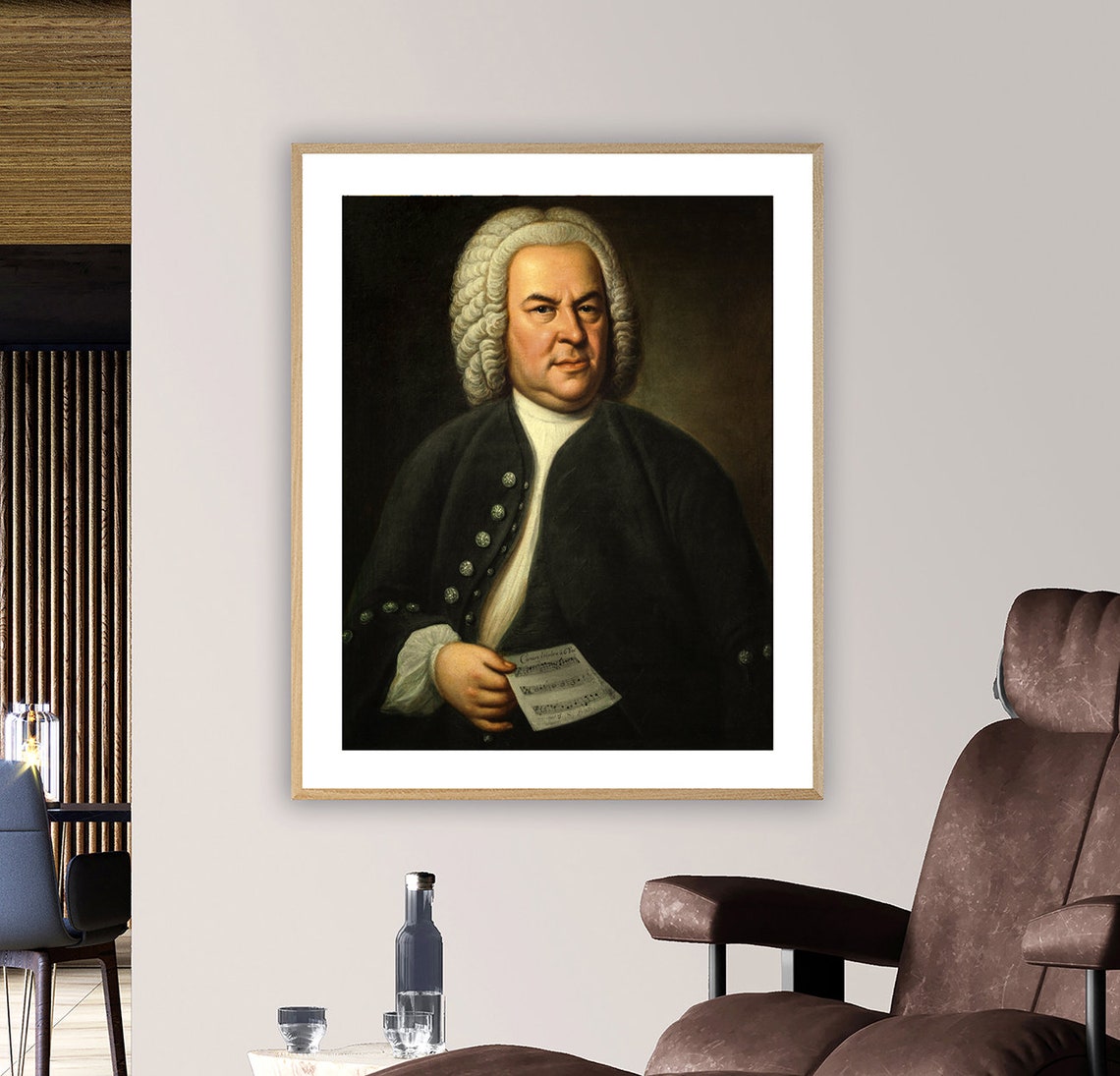 Bach Portrait Art Print: Classical Music Artwork - Etsy