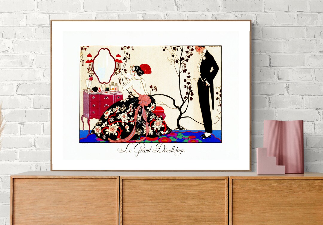 Le Grand Decolletage by George Barbier Vintage Poster Poster - Etsy