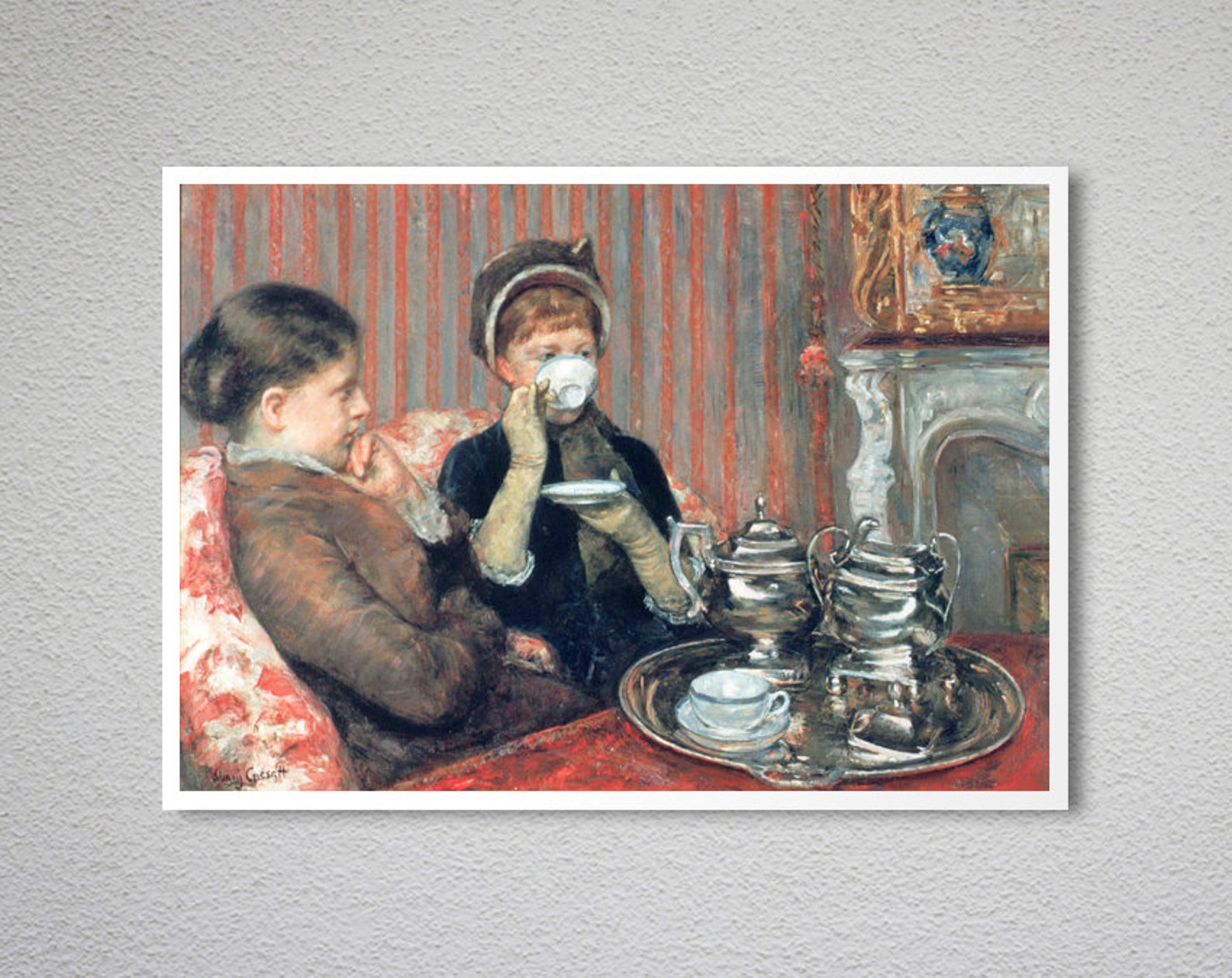 A Cup of Tea by Mary Cassatt Fine Art Poster Impressionist | Etsy