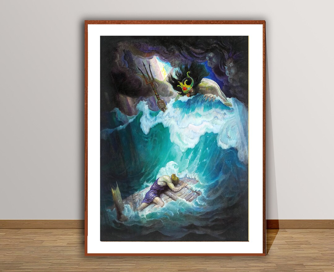 Wyeth's Raft of Odysseus Print: Mythologic Wall Art - Etsy