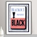 Blackout Means Black, Vintage Print, Typographic Poster, Motivational ...
