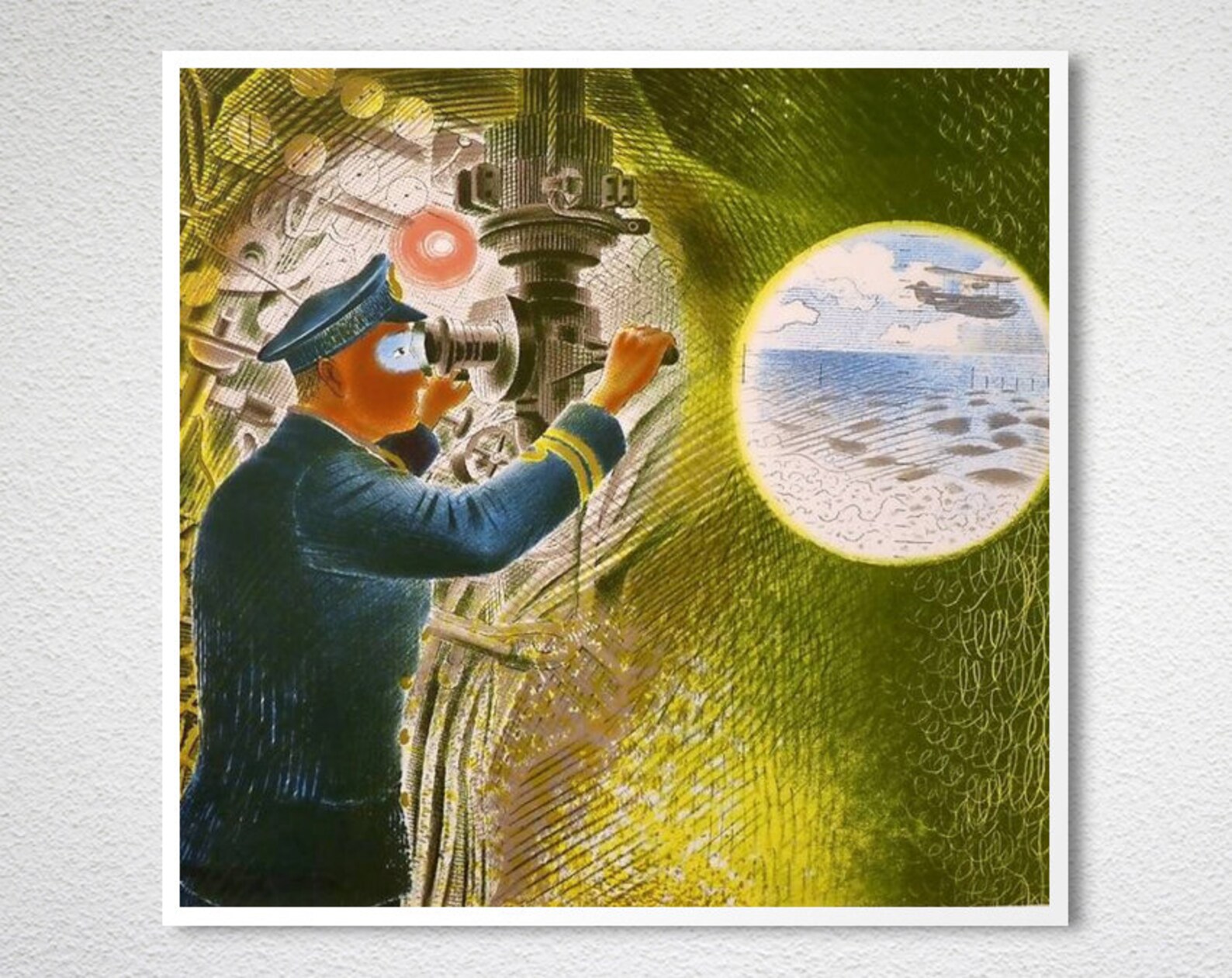 Submarine Commander Looking Through a Periscope by Eric - Etsy