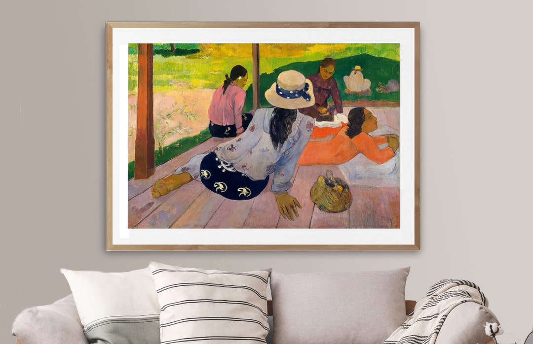 The Siesta by Paul Gauguin Fine Art Print - Poster Paper or Canvas ...