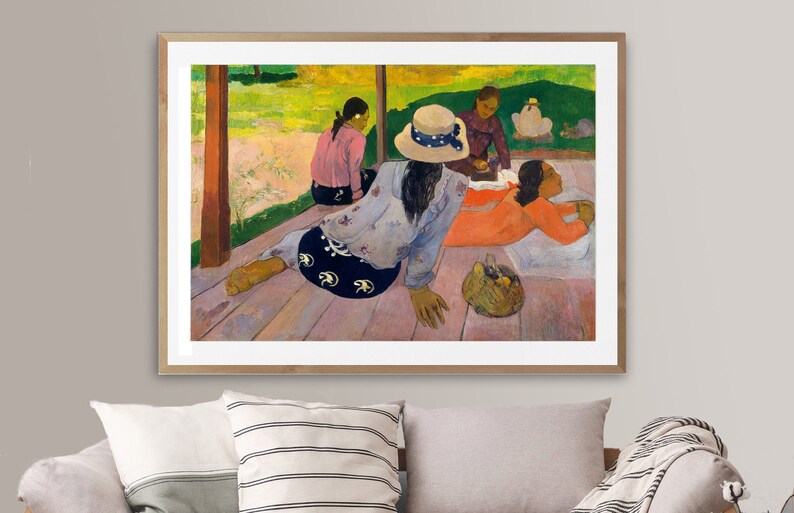 The Siesta by Paul Gauguin Fine Art Print Poster Paper or - Etsy