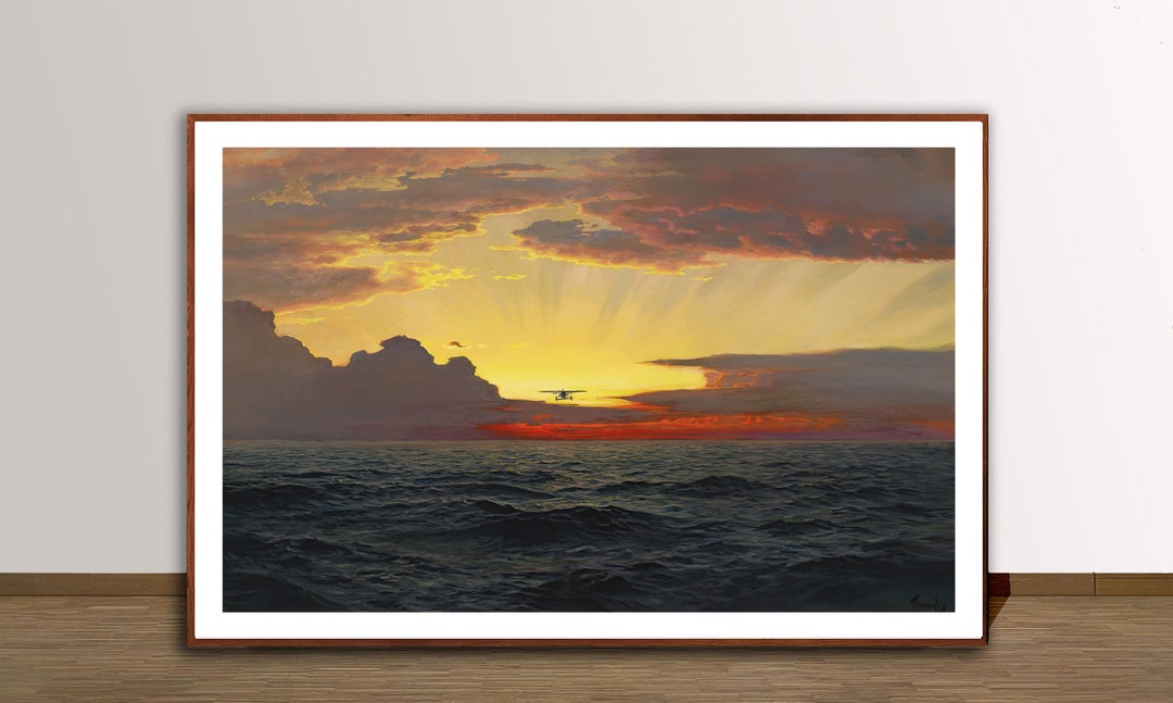 A Dawn Flight by Frederick Judd Waugh, Fine Art Poster, Seascape ...