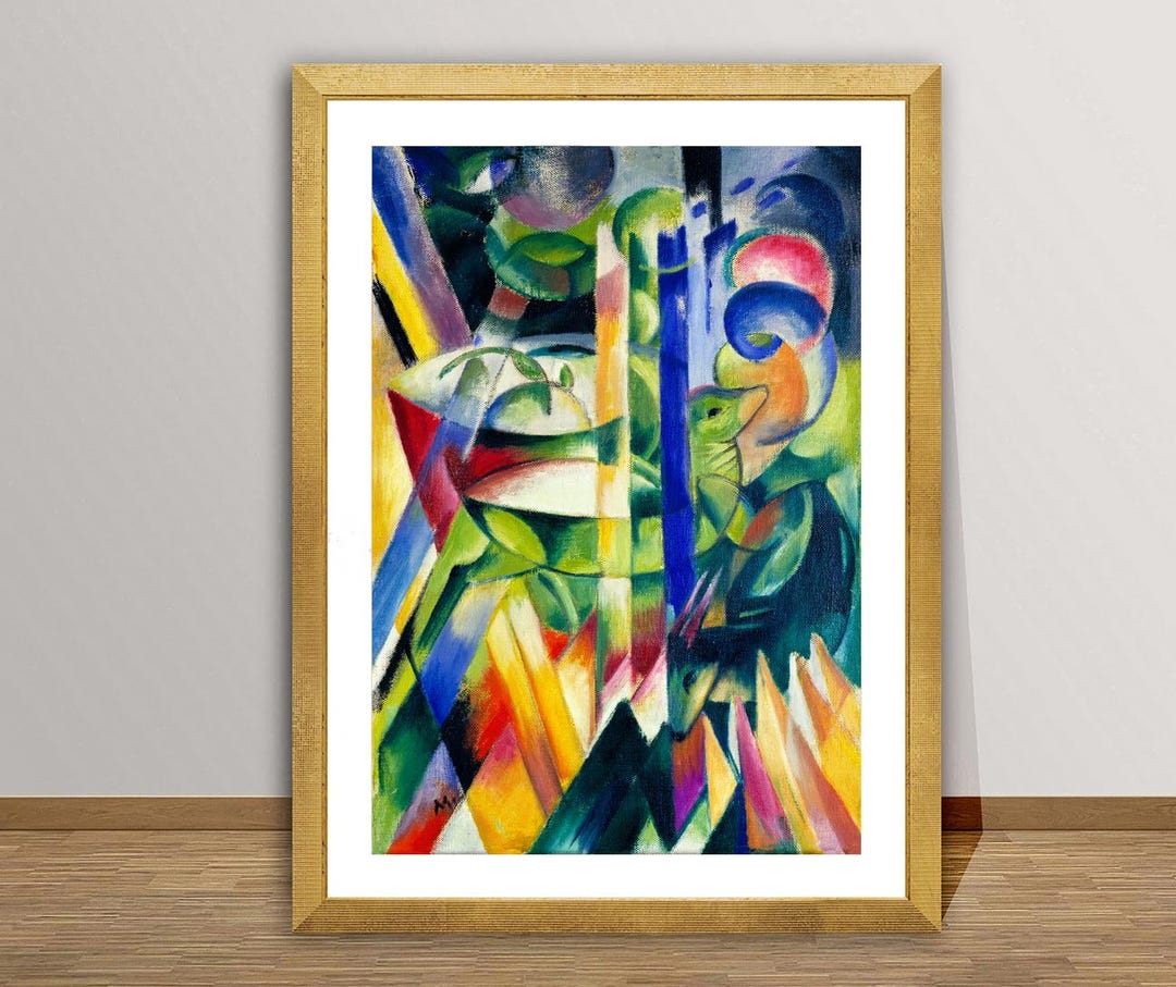 Franz Marc 'little Mountain Goats' Fine Art Print - Animal Wall Decor ...