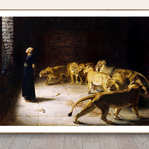 Daniel in the Lions Den Poster - Etsy