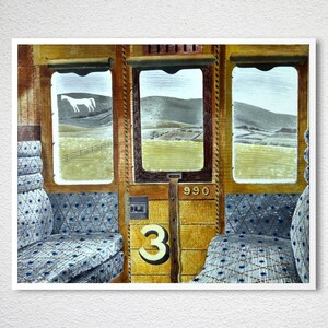 Train Landscape by Eric Ravilious Fine Art Print Poster | Etsy