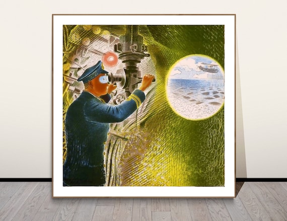Submarine Commander Looking Through a Periscope by Eric | Etsy