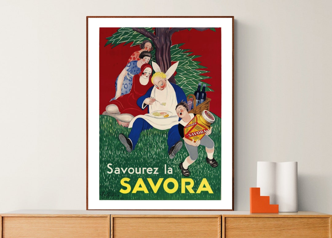 Savourez La Savora Vintage Food&drink Poster by Leonetto Cappiolle ...