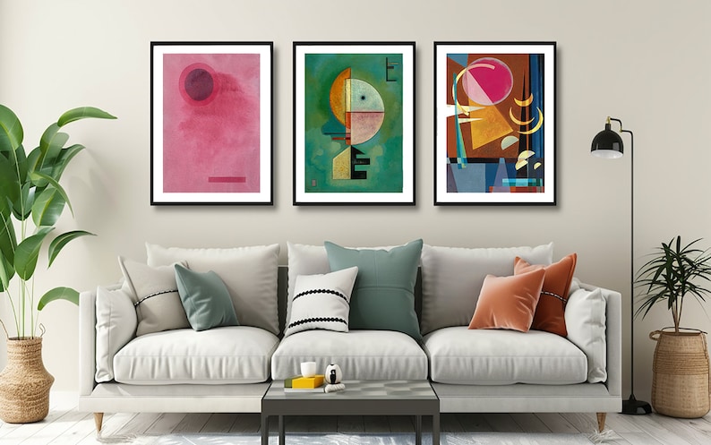 Wassily Kandinsky Prints Set: Abstract Geometric Art, Modern Wall Decor ...