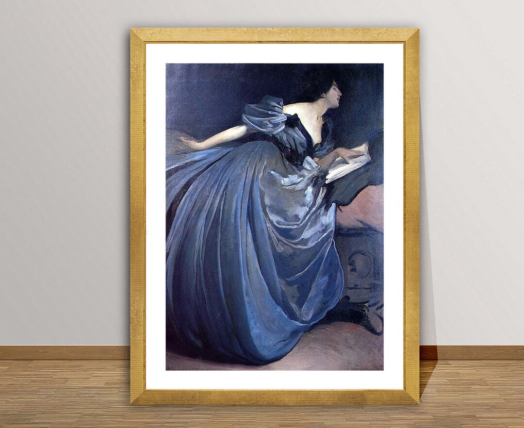 Althea Reading Art Print by John White Alexander: Figurative Wall Decor ...