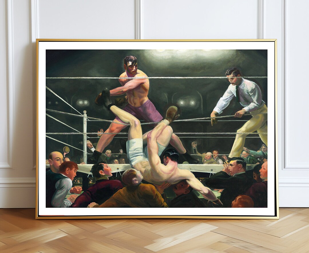 Dempsey and Firpo Boxing Art Print by George Bellows - Etsy