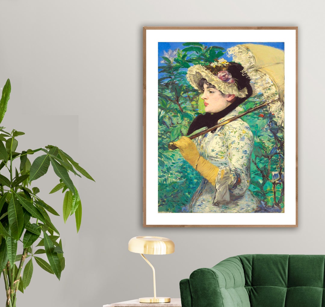 Edouard Manet Le Printemps Fine Art Print - Portrait of Jeanne Demarsy ...