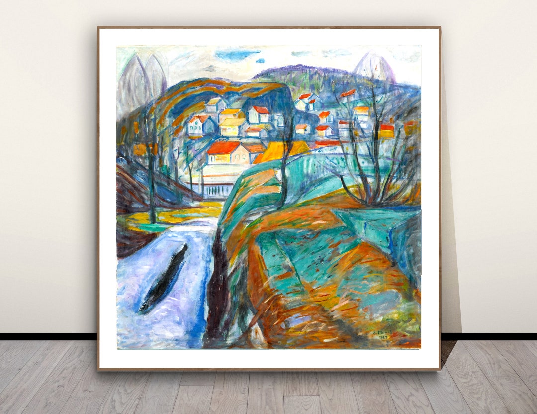 Edvard Munch Krager in Spring Print: Symbolist Landscape Art - Etsy