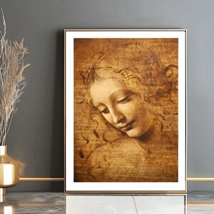 Head of a Woman (la Scapigliata), by Leonardo Da Vinci Fine Art Print - Vinci's Iconic Painting ...