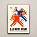 Eat More Fruit Vintage Food&drink Poster Motivational Poster, Kitchen ...