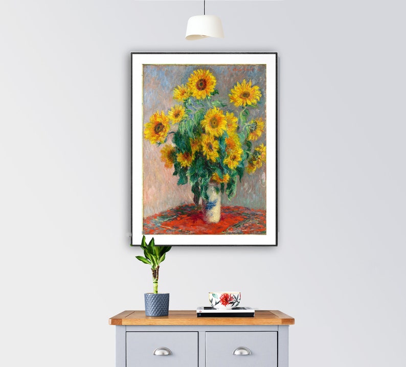 Bouquet of Sunflowers by Claude Monet Fine Art Print - Etsy Bouquet of Sunflowers by Claude Monet Fine Art Print - Etsy