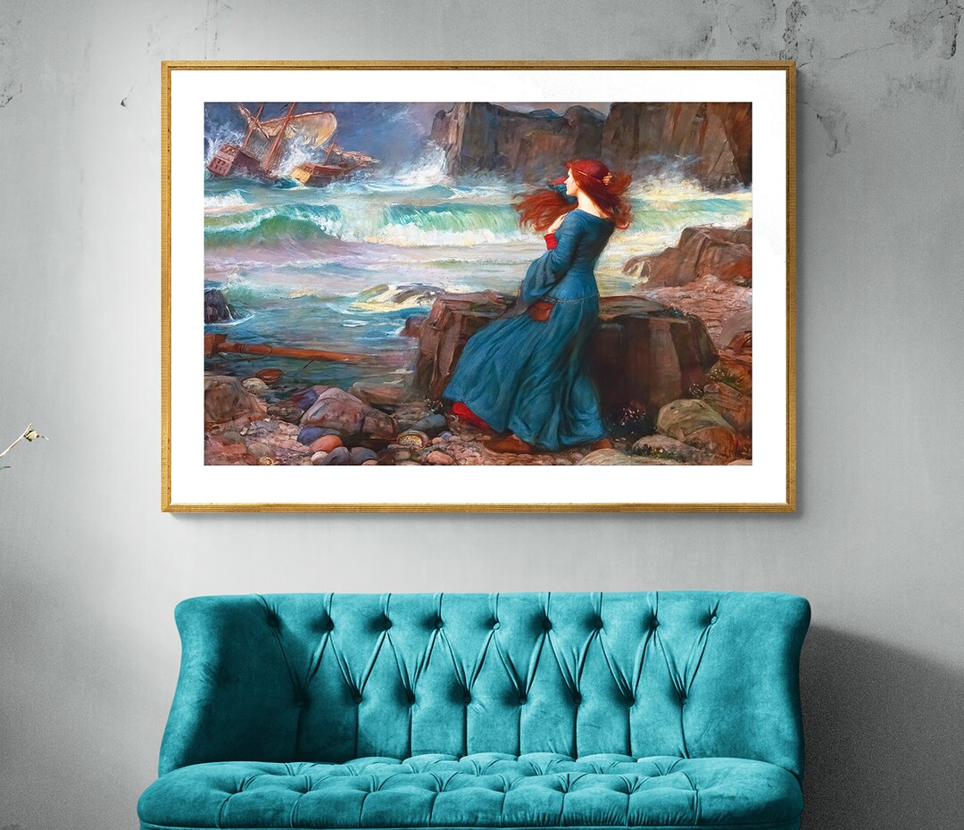Miranda by John William Waterhouse, Fine Art Poster, Academic Wall ...