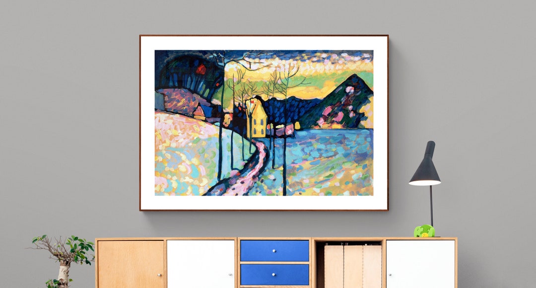 Winter Landscape by Wassily Kandinsky Fine Art Print - Poster Paper or ...