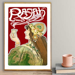 Rajah Vintage Food&drink Poster by Henri Privat-livemont Coffee Artwork ...