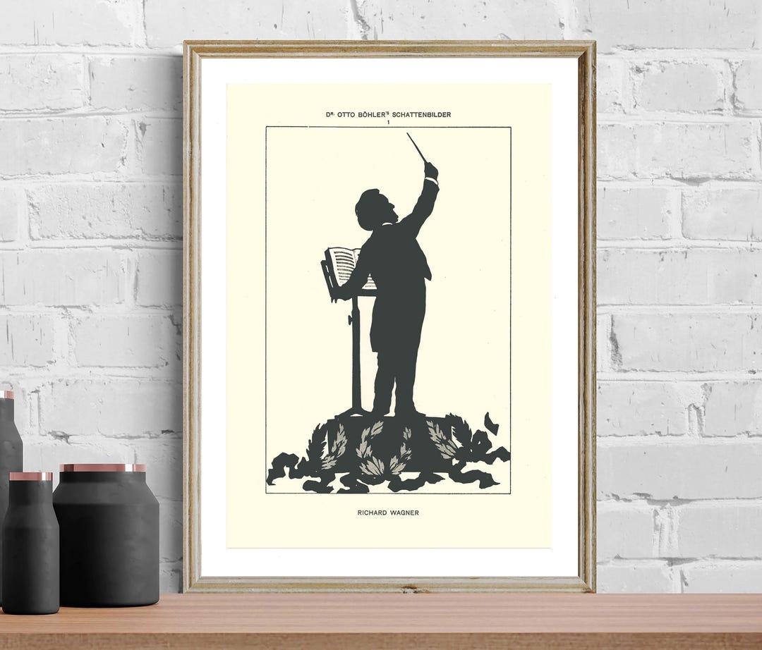 Richard Wagner by Otto Böhler Vintage Poster - Vintage German Composer ...