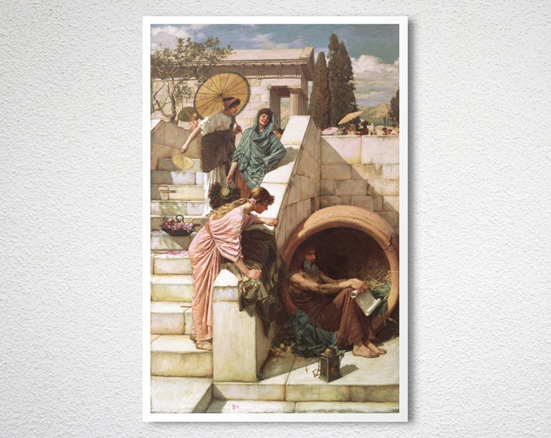 Diogenes by John William Waterhouse Fine Art Print Poster - Etsy