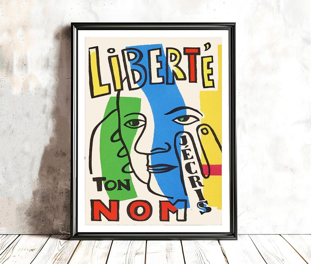 Fernand Leger "liberte" Abstract Art Print, Colorful Canvas Art - Etsy