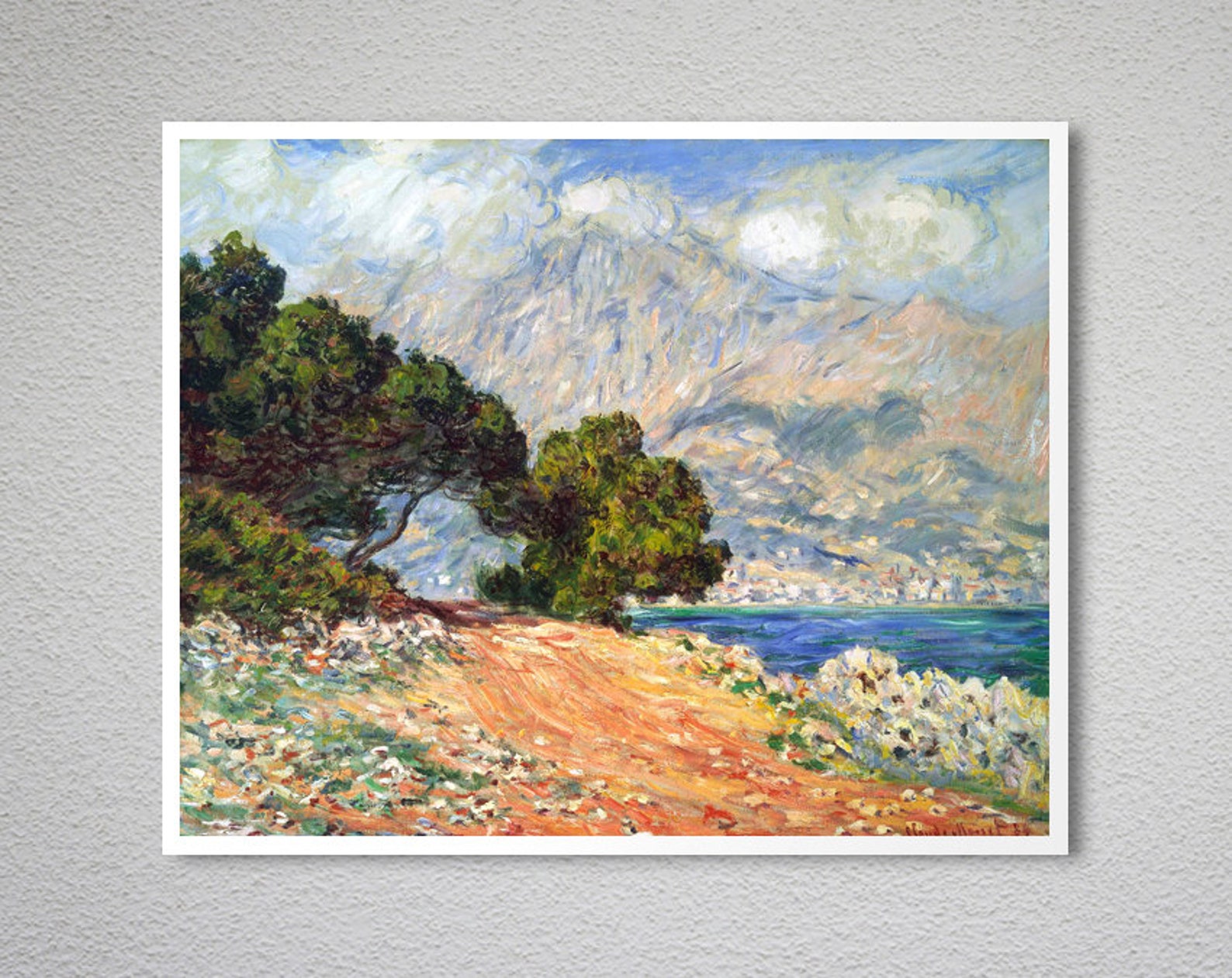 Cap Martin Near Menton by Claude Monet Fine Art Print - Etsy