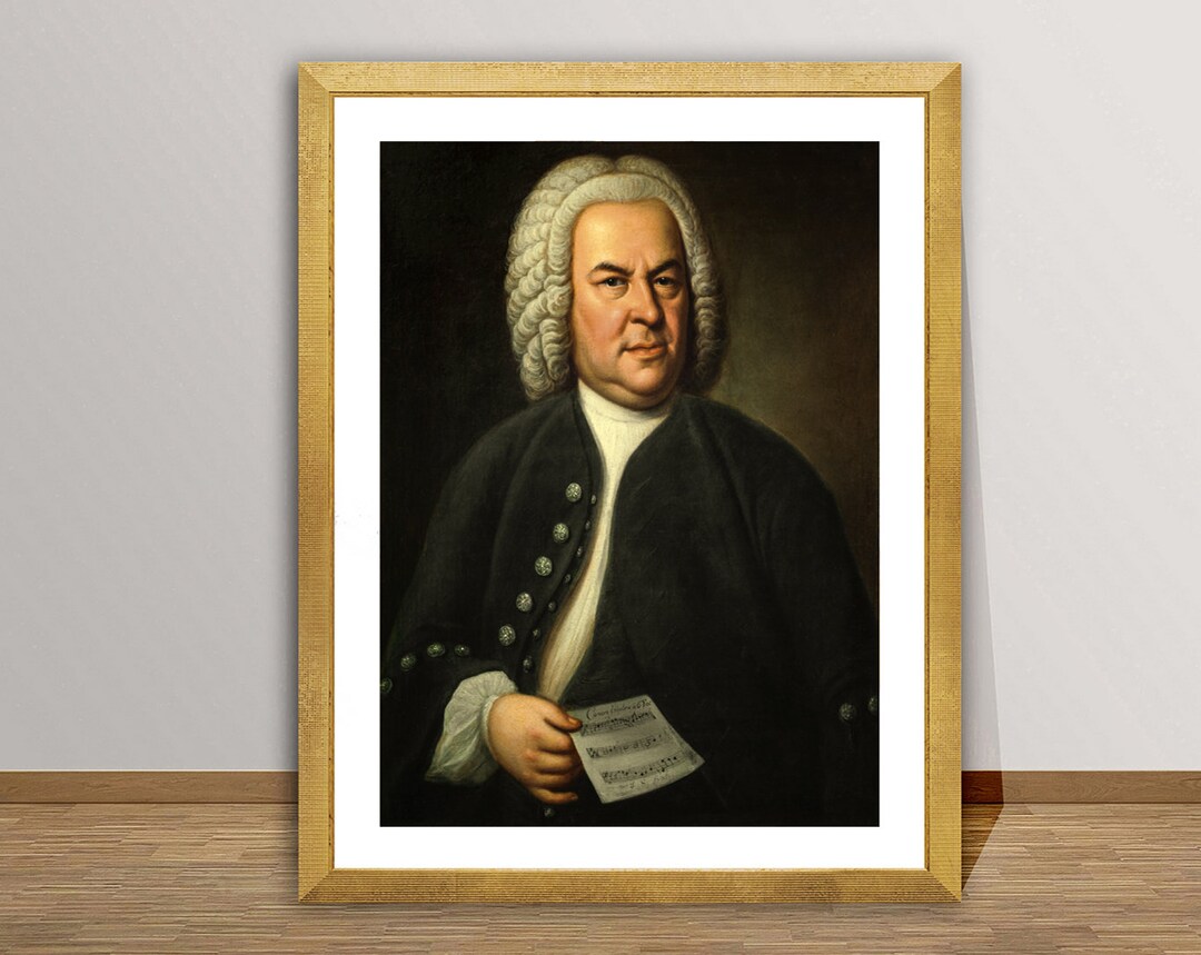 Bach Portrait Art Print: Classical Music Artwork - Etsy