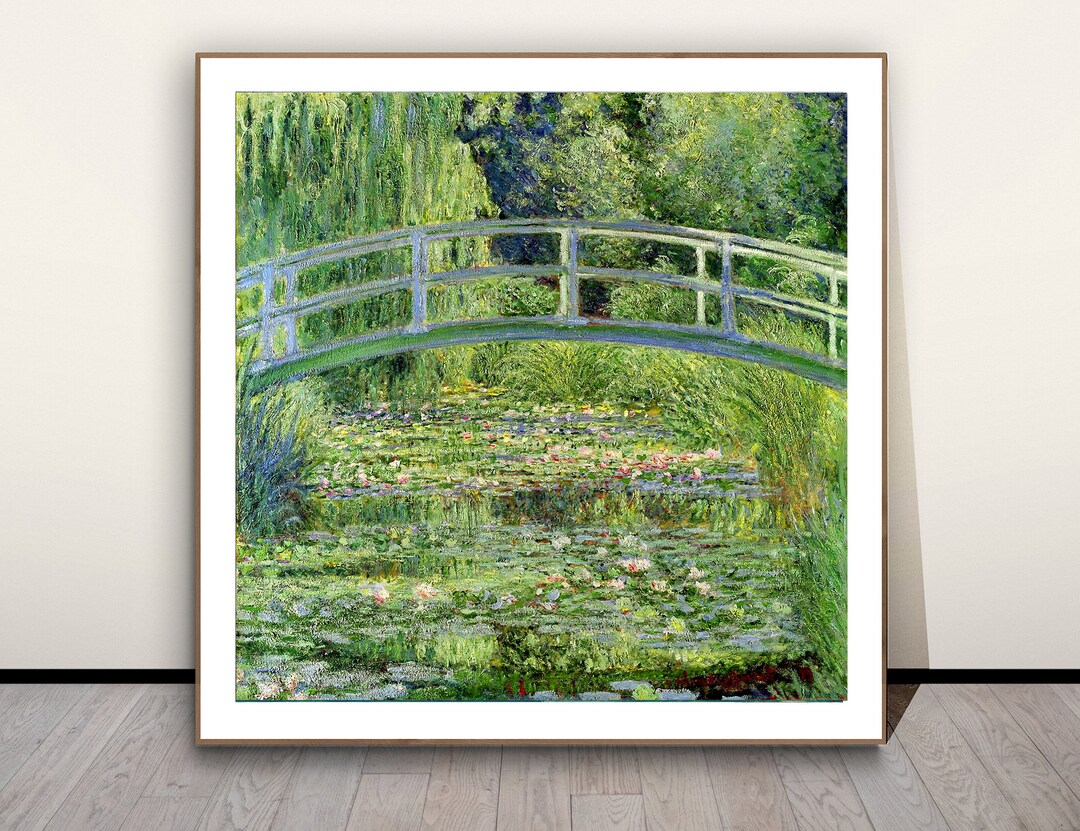 Japanese Footbridge by Claude Monet, Fine Art Print, Landscape Artwork ...