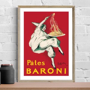 Pates Baroni Vintage Food&drink Poster by Leonetto Cappiello - Kitchen ...