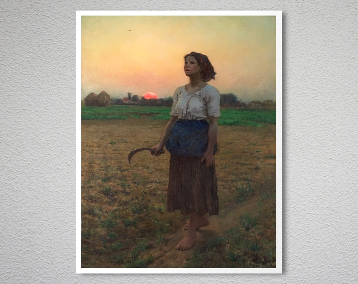The Song of the Lark by Jules Breton Fine Art Print Poster | Etsy