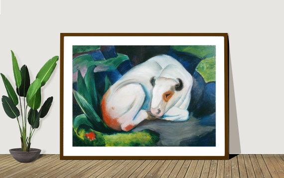 The White Bull by Franz Marc Fine Art Print Poster Paper or - Etsy